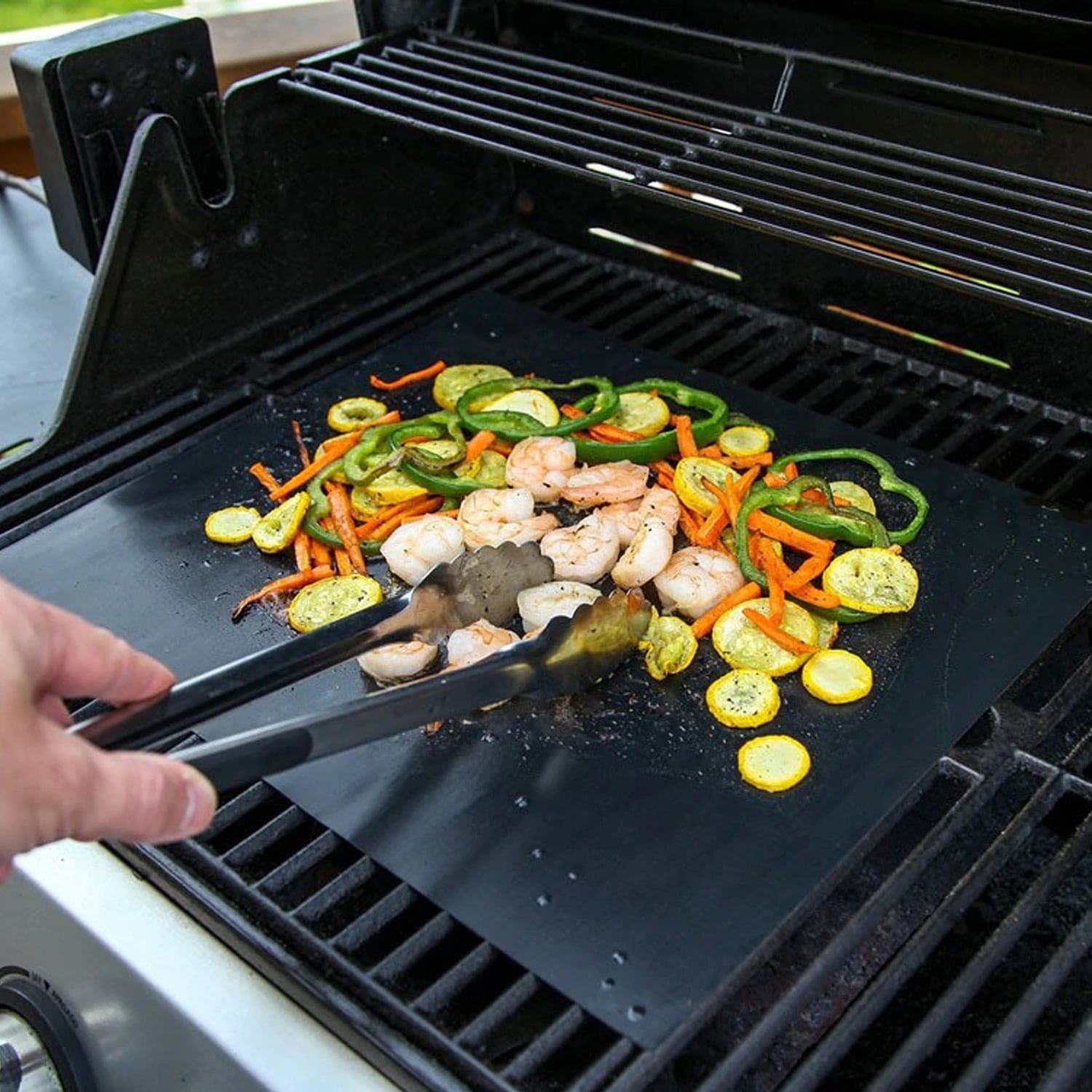 Teflon bbq grill mat - zwart | Krumble | - HomeLiving
