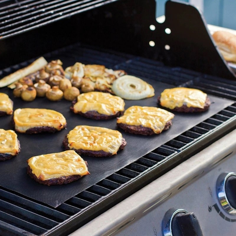 Teflon bbq grill mat - zwart | Krumble | - HomeLiving