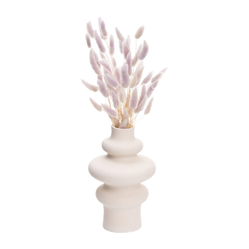 Beige keramische vaas met handvatten kopen? Slim gekozen!