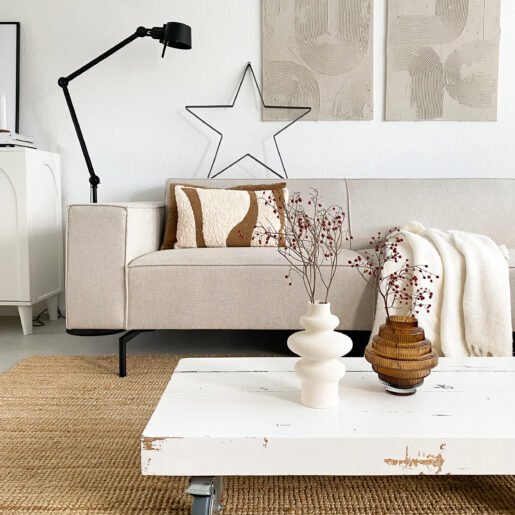 Beige keramische vaas met handvatten kopen? Slim gekozen!