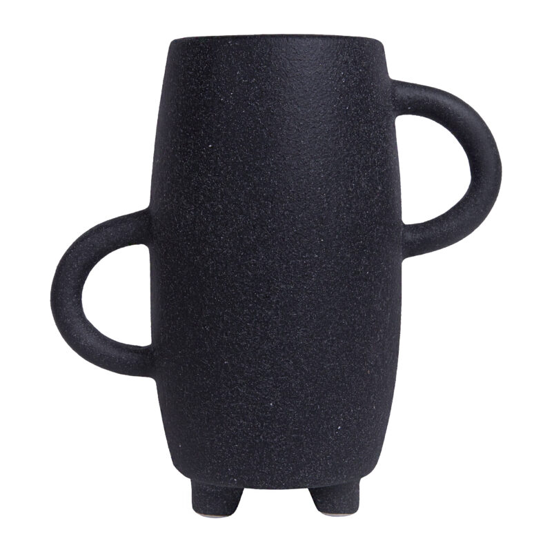 Beige vaas met handvatten op 3 poten kopen? Homeliving.nl