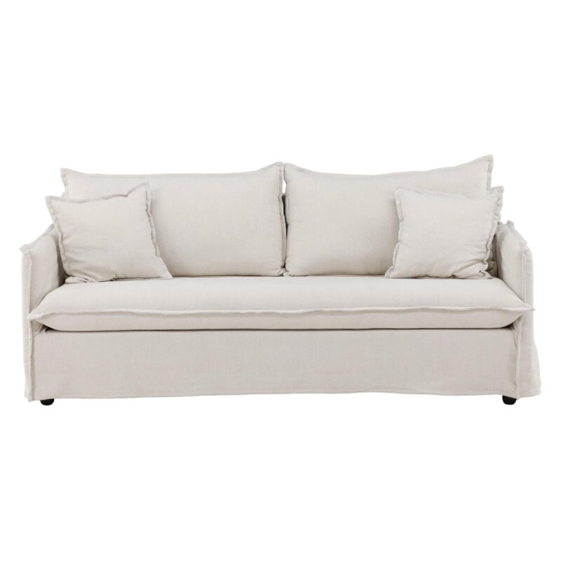 Beige 2,5 zits bank met houten poten kopen? Slim gekozen!