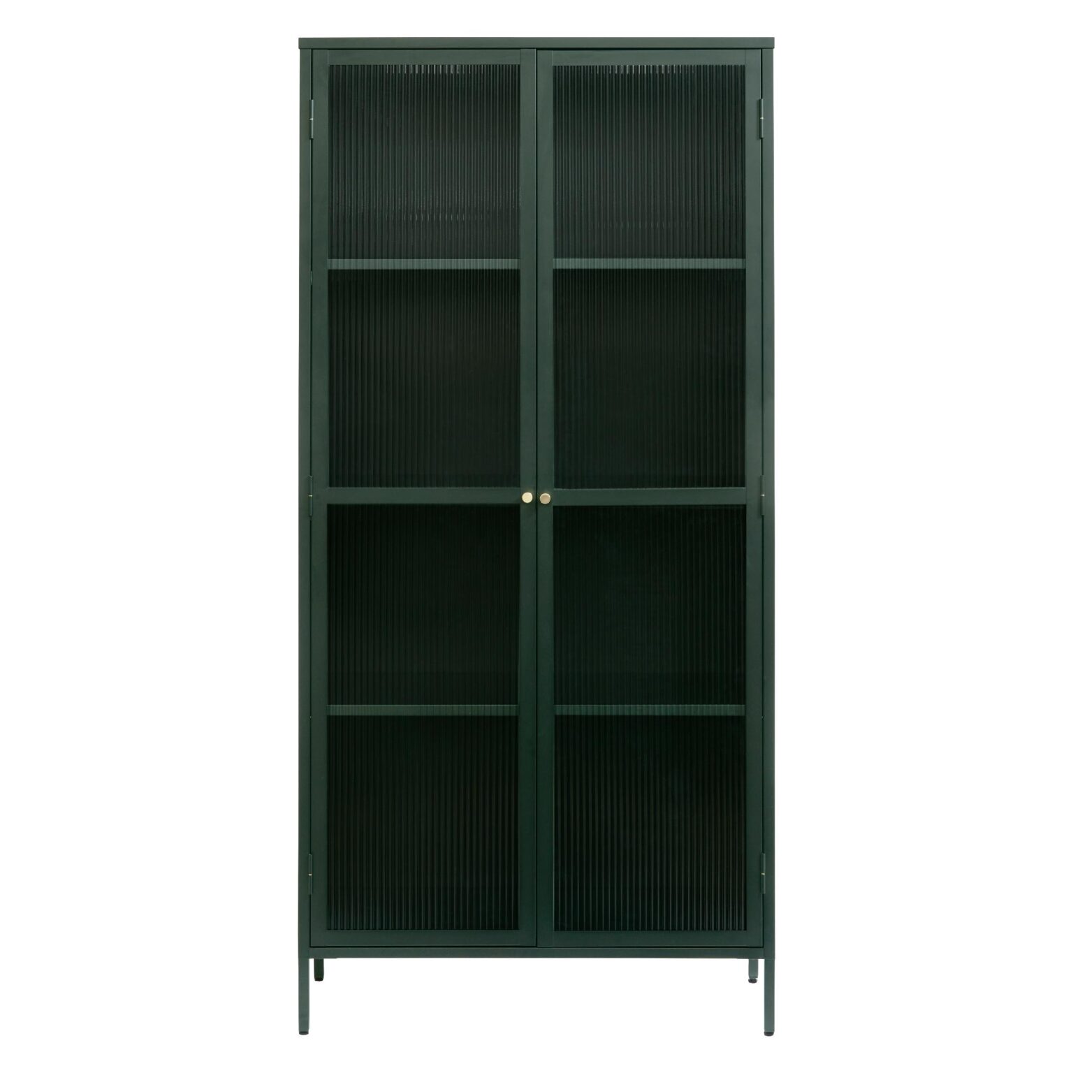 Zwart metalen dressoir met glazen deuren kopen? Slim gekozen!